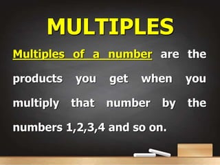 Multiples and Common Multiples | PPTX