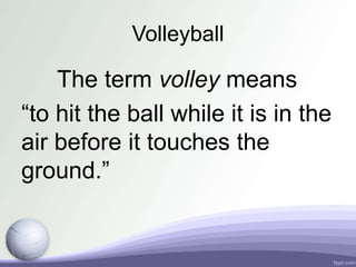 Volleyball | PPTX