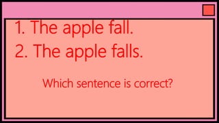 Subject-Verb Agreement | PPTX