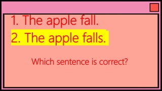 Subject-Verb Agreement | PPTX