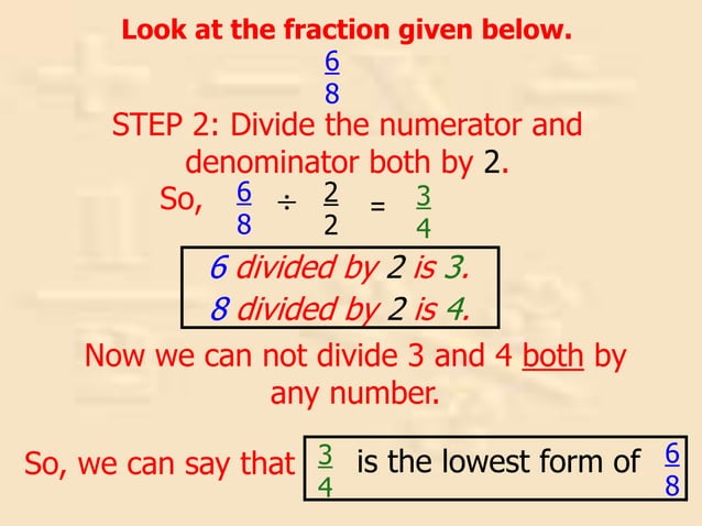Fractions in Lowest Form | PPTX