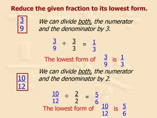 Fractions in Lowest Form | PPTX