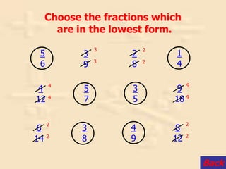 Fractions in Lowest Form | PPTX