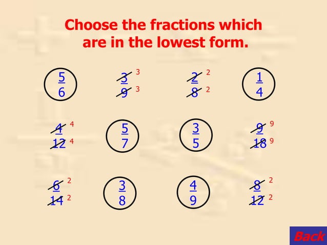 Fractions in Lowest Form | PPTX