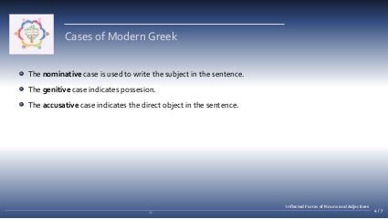 Inflected Forms of Nouns and Adjectives | PPT