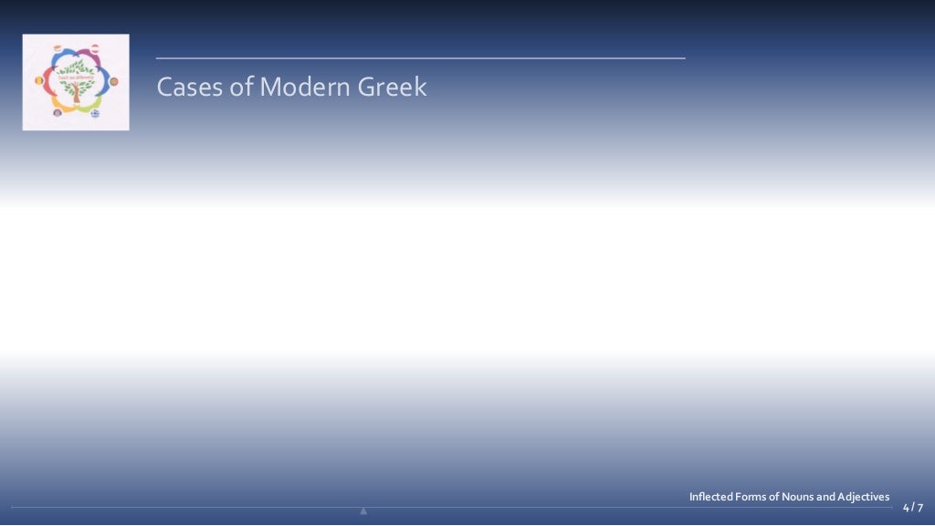 Inflected Forms of Nouns and Adjectives | PPT