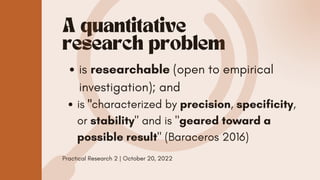 Formulating research problem and questions | PDF