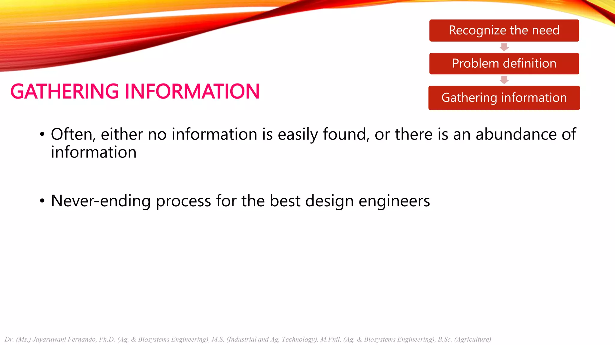 Gathering information & concept generation | PPTX