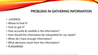 Gathering information & concept generation | PPTX