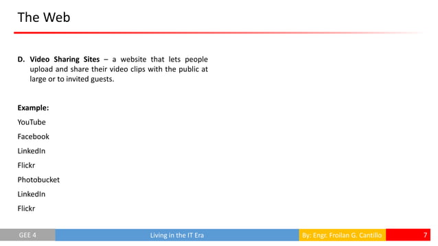 Living in the IT Era - Lesson 3.pptx | Web Design and HTML | Internet