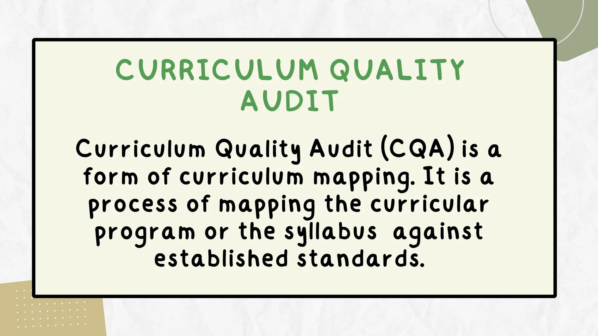 Lesson 3.3 - Curriculum Mapping and Curriculum Quality Audit.pptx