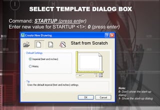 Stepping into AutoCAD, Starting AutoCAD. | PPTX