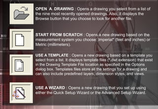 Stepping into AutoCAD, Starting AutoCAD. | PPTX