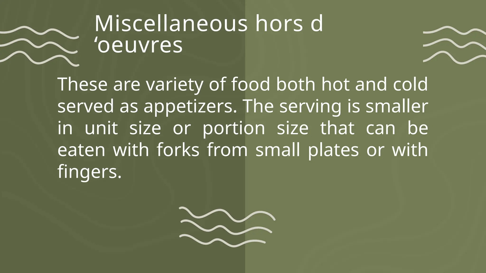 Mise' En Place, Prepare and present salad and dressing | PPTX