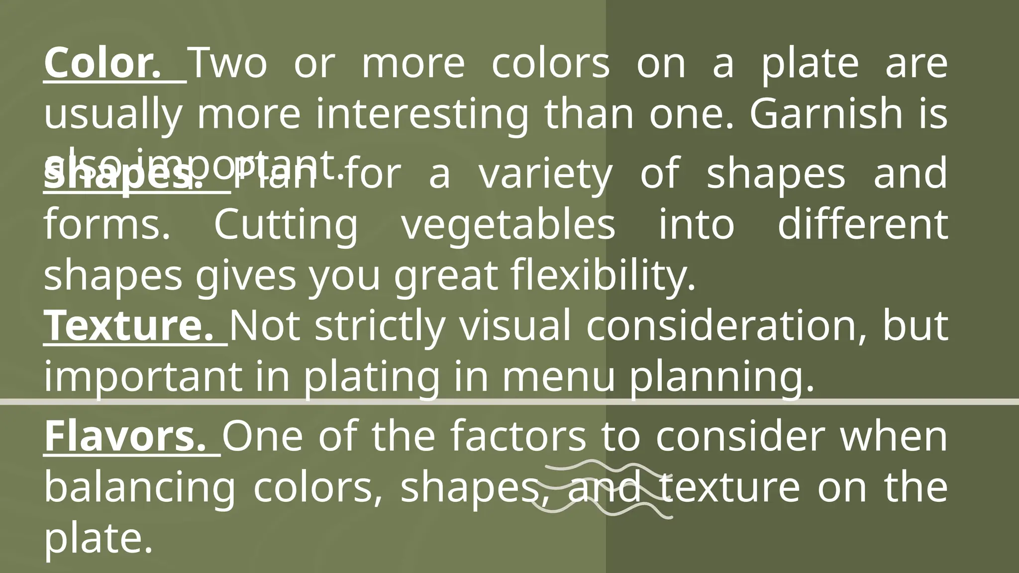 Mise' En Place, Prepare and present salad and dressing | PPTX