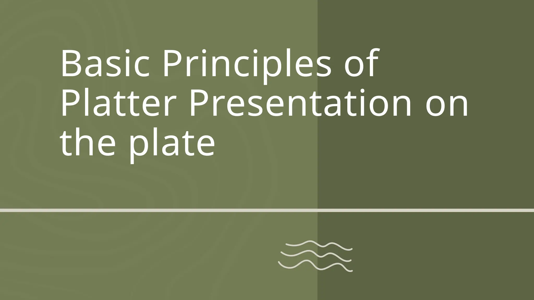 Mise' En Place, Prepare and present salad and dressing | PPTX