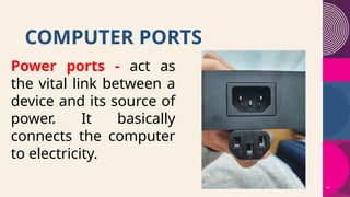 Lesson 3. Computer ports in computer systems servicing 8 | PPTX ...
