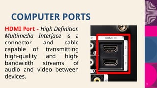 Lesson 3. Computer ports in computer systems servicing 8 | PPTX ...