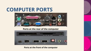 Lesson 3. Computer ports in computer systems servicing 8 | PPTX ...