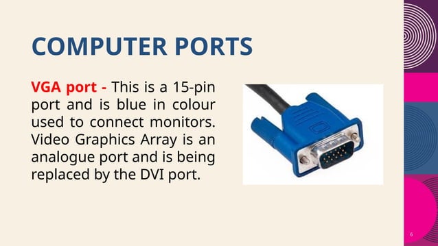 Lesson 3. Computer ports in computer systems servicing 8 | PPTX | Computer Peripherals | Computing