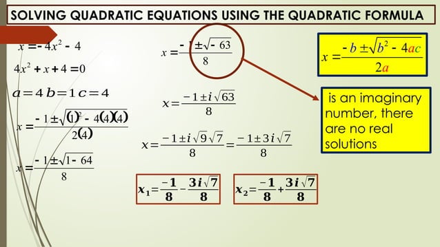 Lesson 3.2 Solving Quadratic Equations by Quadratic Formula.pptx
