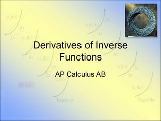 Comprehensive Guide to Derivatives of Inverse Functions in AP Calculus ...
