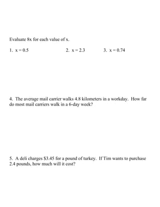 Lesson 3 6 multiplying decimals | PDF