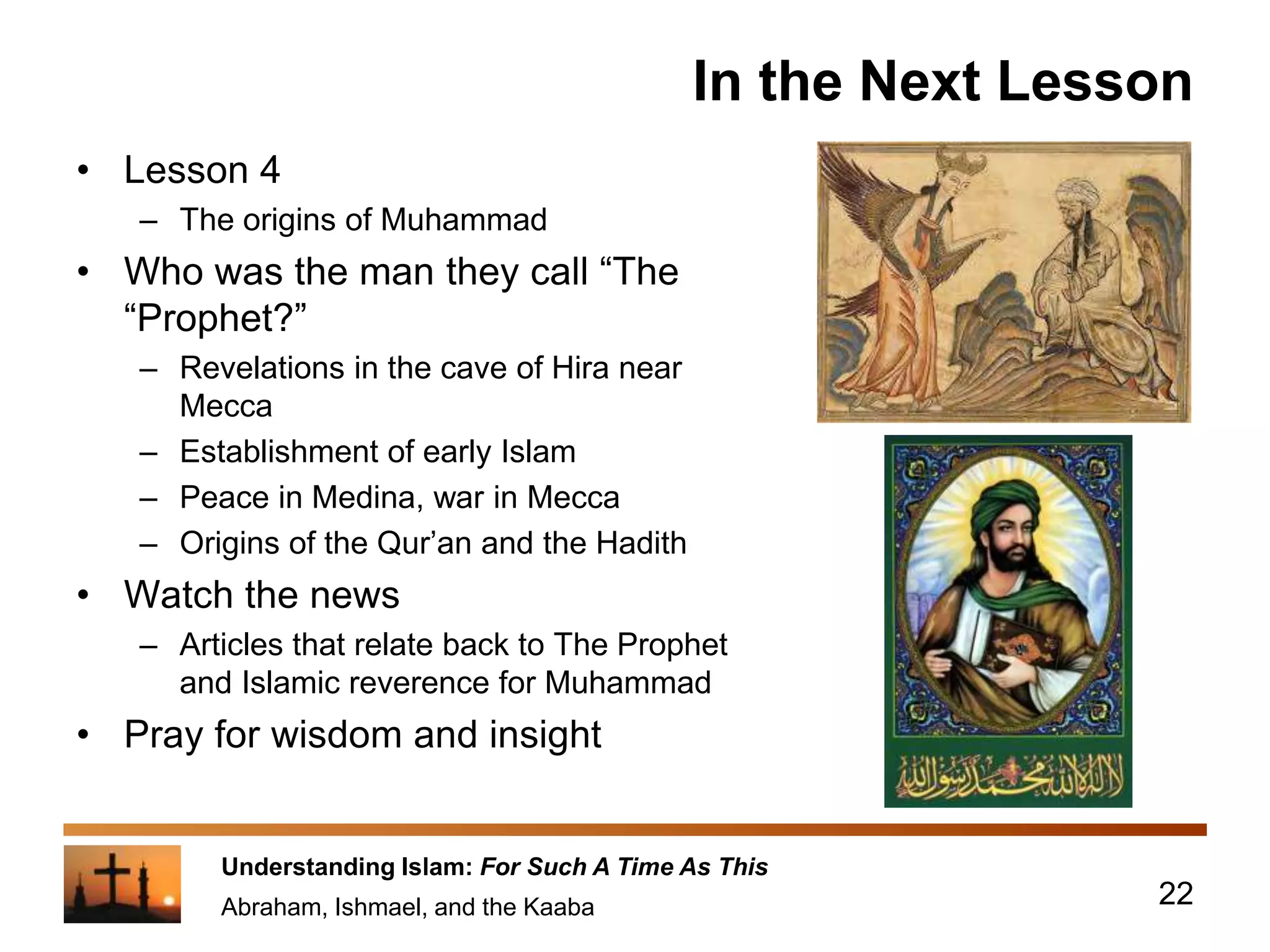 Lesson 3 Abraham Ishmael and the Kaaba | PPTX