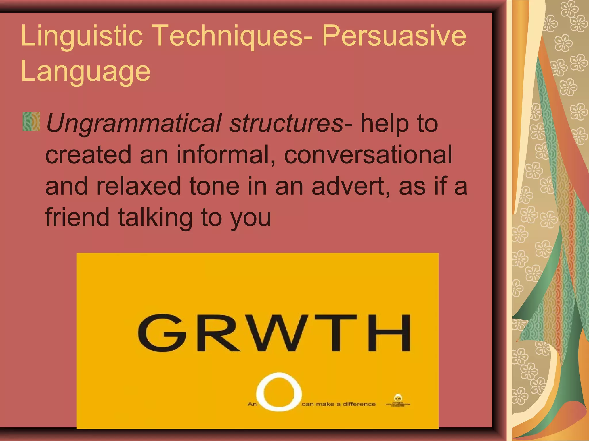 Lesson3 ad-persuasive lang techs2 | PPT