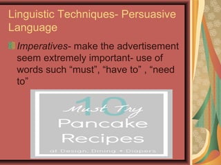 Lesson3 ad-persuasive lang techs2 | PPT