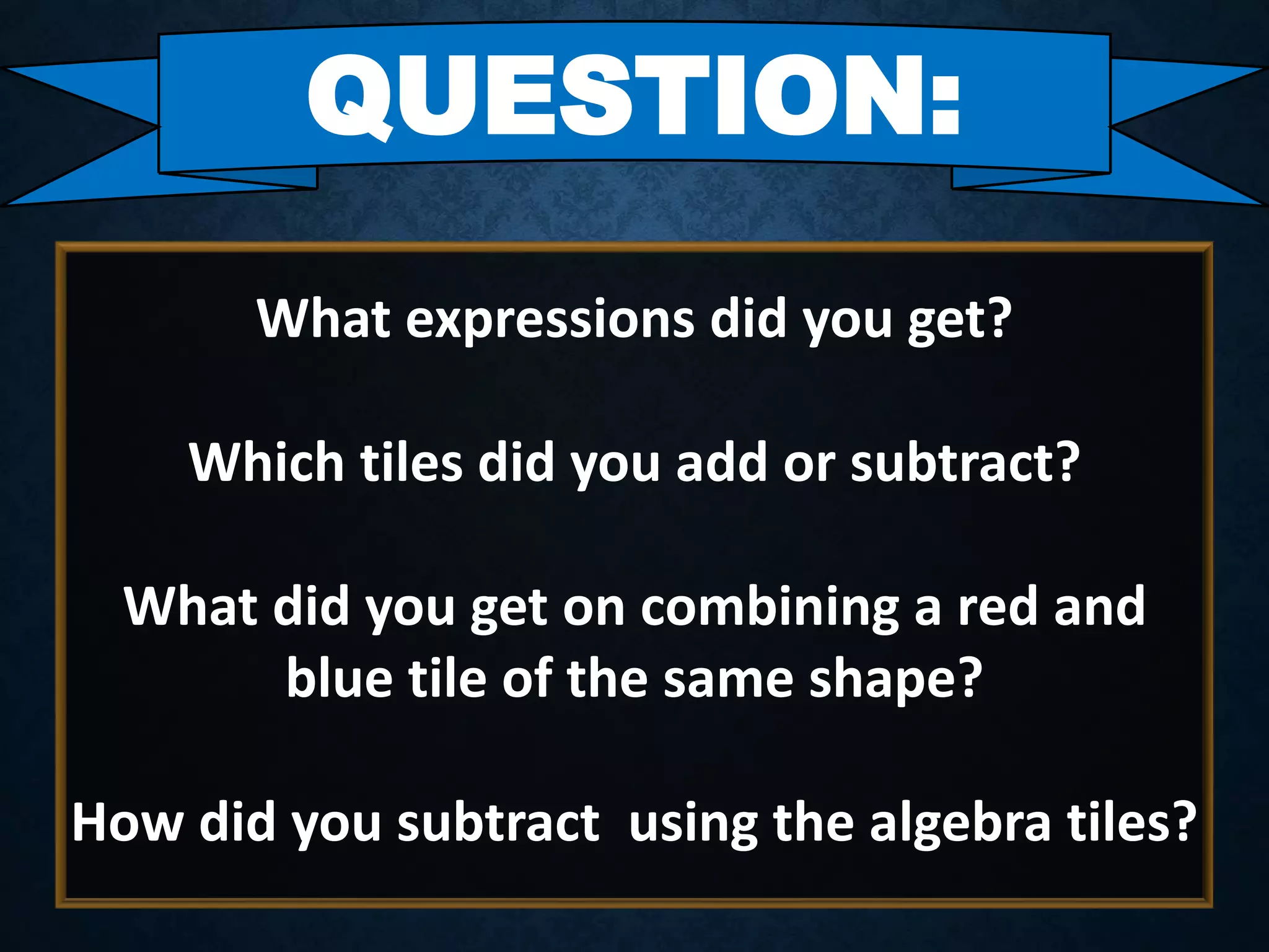 Add and subtract expressions | PPTX
