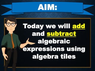 Add and subtract expressions | PPTX