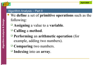 Lesson no 3 - Algorithm Analysis - II.pptx