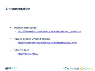 Keyrock - Lesson 3. Applications. How to create OAuth2 tokens. | PPTX | Internet | Computing
