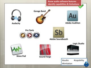 Lesson 3 - Audio Software | PPTX | Digital Audio | Computer Software and Applications