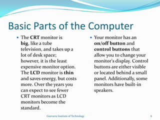 Lesson 3 Basic Parts Of The Computer | PPTX