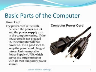 Lesson 3 Basic Parts Of The Computer | PPTX