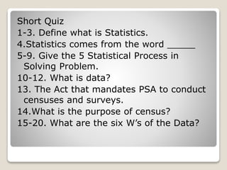 Lesson 3 basic terms in statistics | PPTX