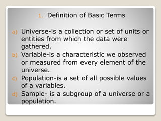 Lesson 3 basic terms in statistics | PPTX