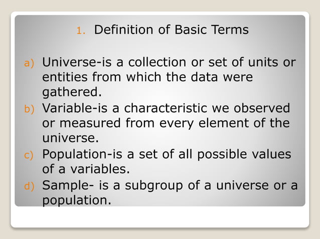 Lesson 3 basic terms in statistics | PPTX