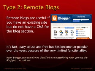 Lesson 3: Blog Platforms | PPT