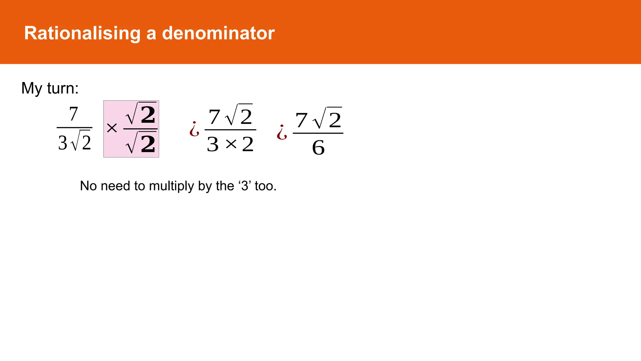 Lesson 3 - Brackets and Rationalising Denominators.pptx