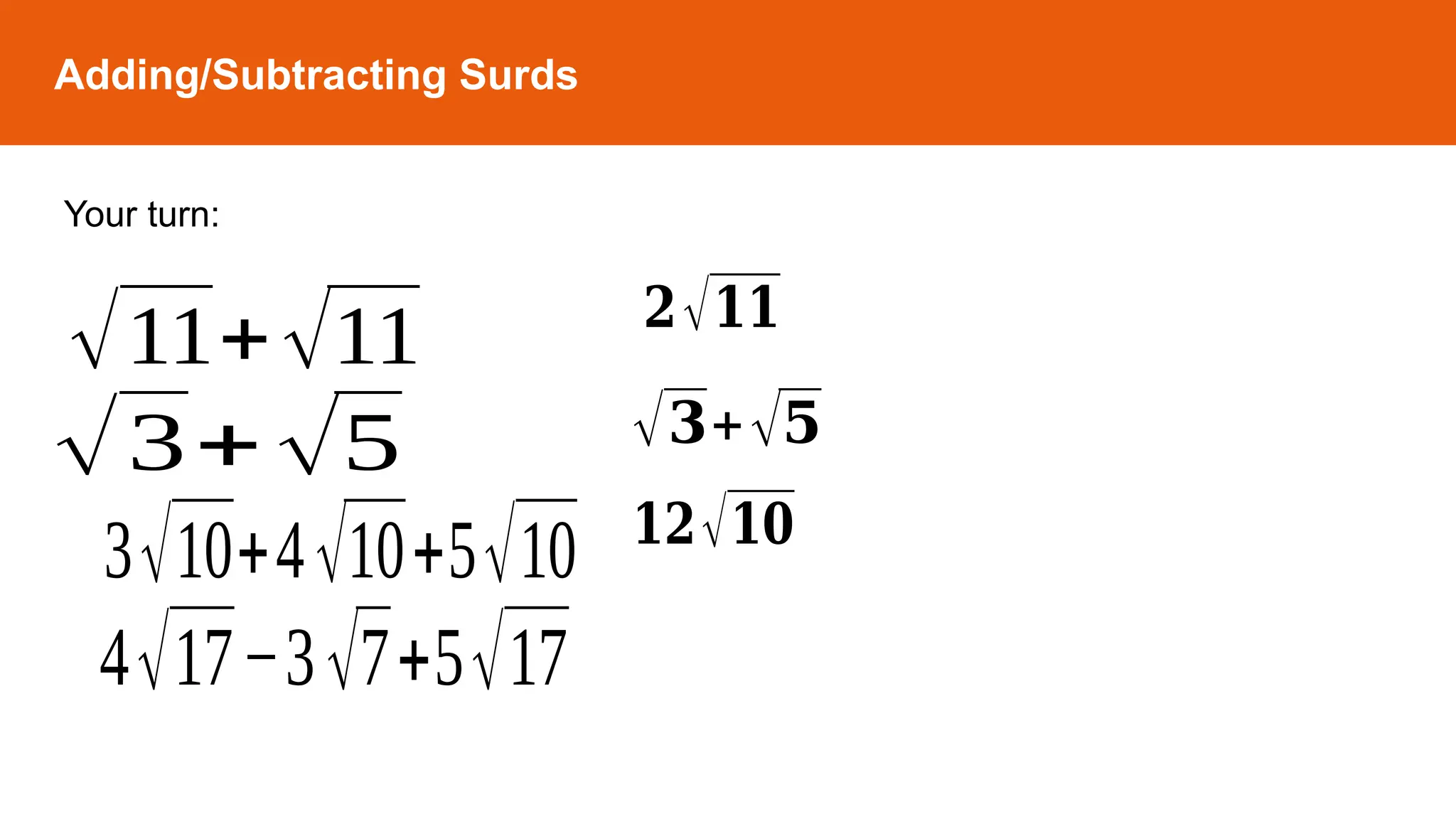 Lesson 3 - Brackets and Rationalising Denominators.pptx