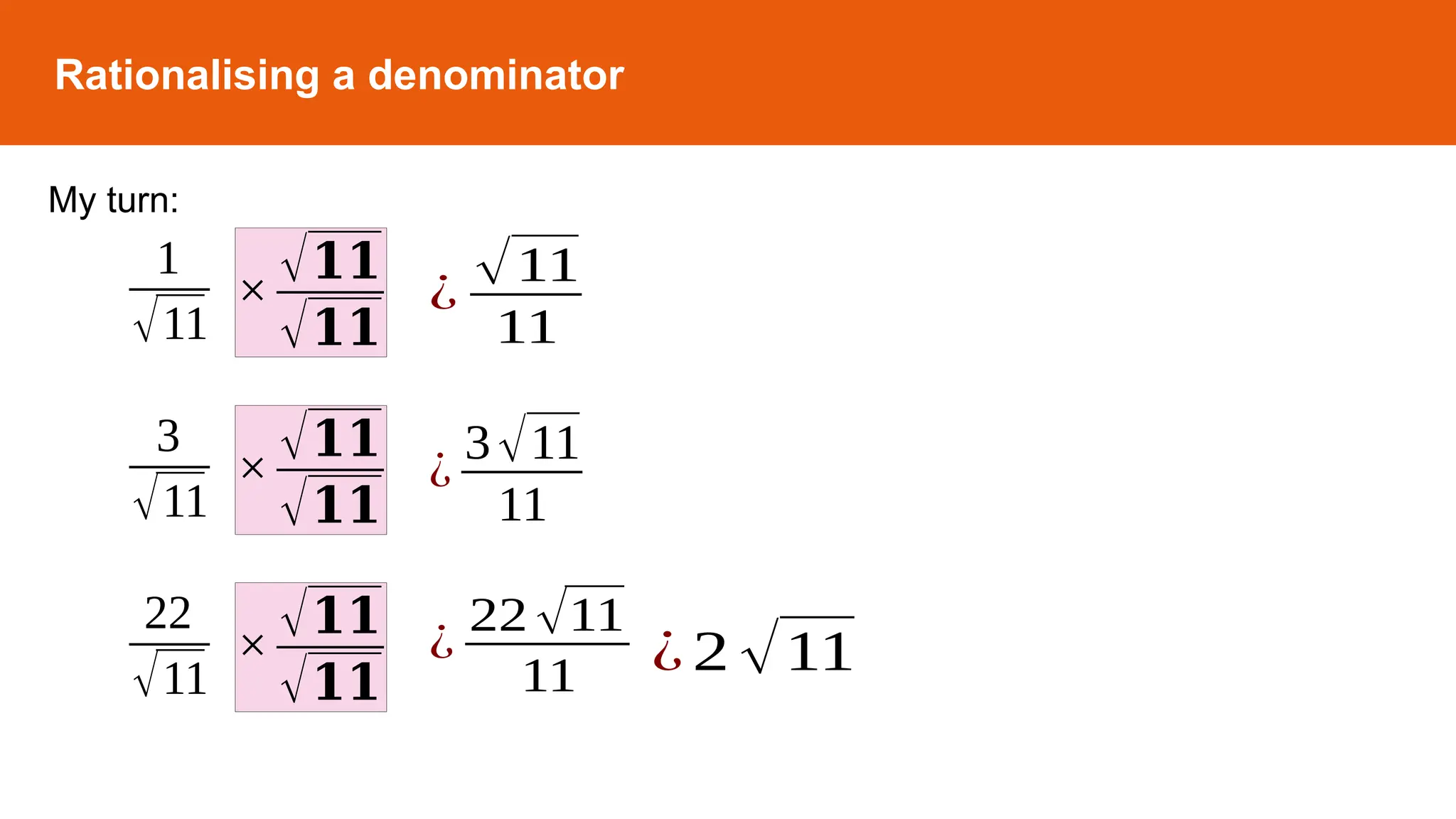 Lesson 3 - Brackets and Rationalising Denominators.pptx