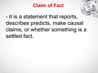 lesson 3- Claim of Fact.ppt powerpointpp | PPT