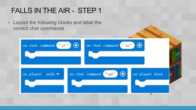 Lesson 3 - Coding with Minecraft - Variables.pptx | Programming Languages | Computing