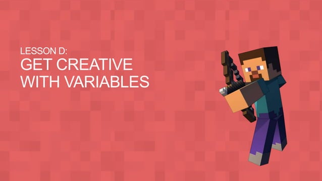 Lesson 3 - Coding with Minecraft - Variables.pptx | Programming ...