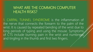 Lesson 3 computers and your health | PPT