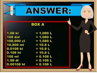 Converting units of volume | PPTX