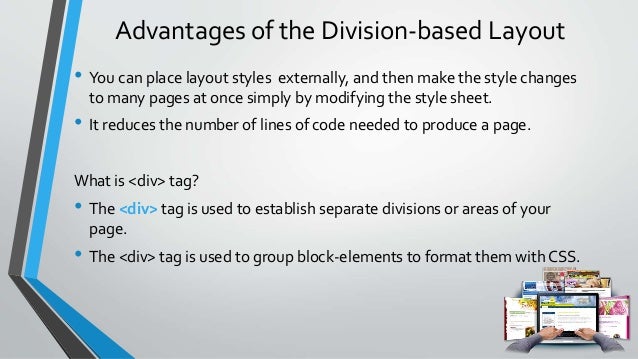HTML5- Create divisions in a web page